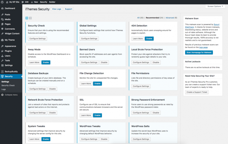 iThemes Security - Protect Your WordPress website