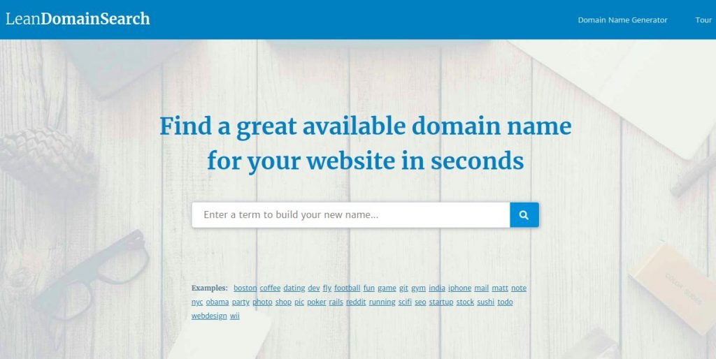 Lean Domain Search: Generate Unique Domain Name Ideas with One-Click