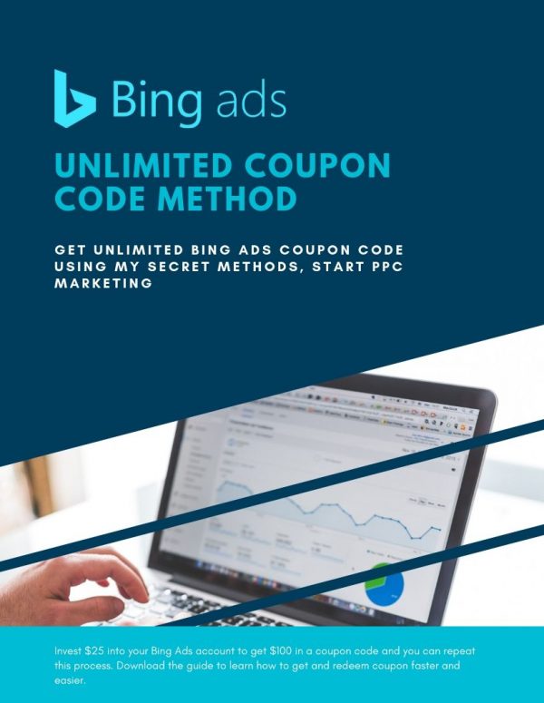 Bing Ads Coupon code worth $100 * Unlimited Method 2025