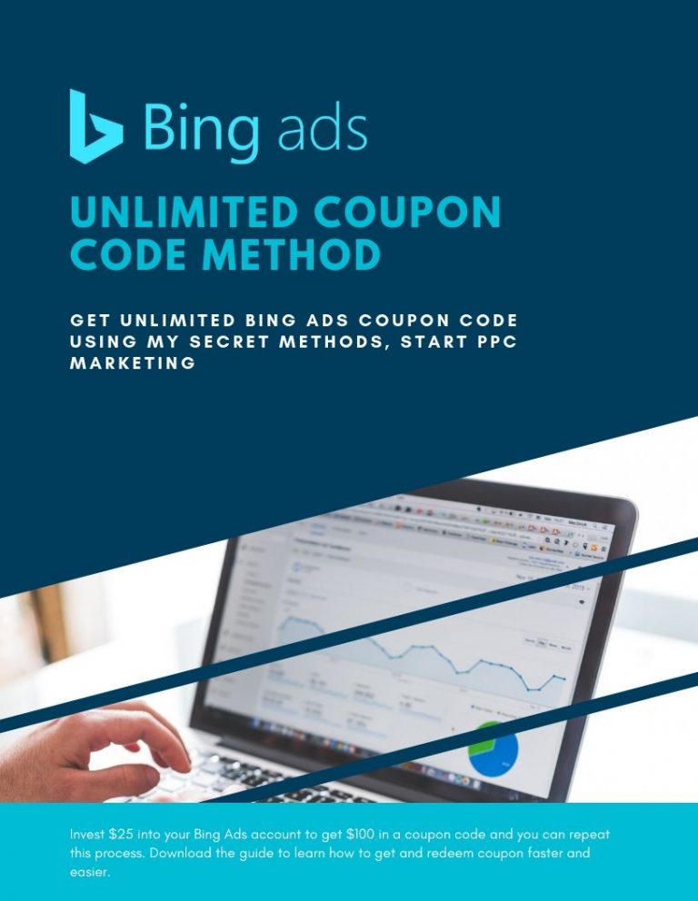 Bing Ads Coupon code worth $100 * Unlimited Method 2025